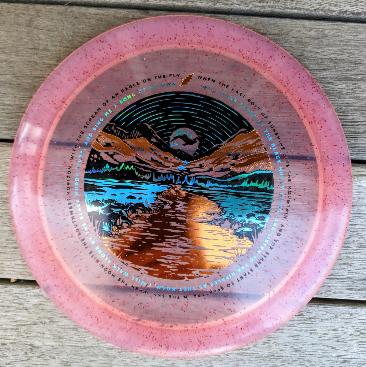 Funn & Frolic x Gateway MUDDY RIVER Spear 176gm Disc Golf Driver / gra ...
