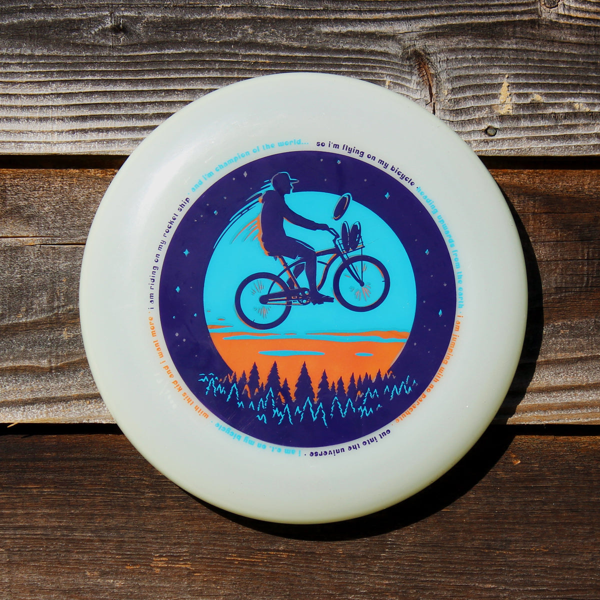 CHAMPION OF THE WORLD Poster Art Frisbee 175gm glow / coldplay | Funn ...